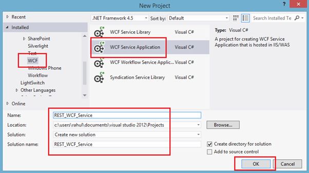 Create and Consume WCF Restful Service